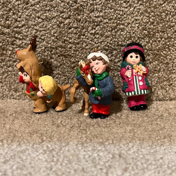 Hallmark | Holiday | Hallmark Lot Of 3 Christmas Ornament Reindeer ...